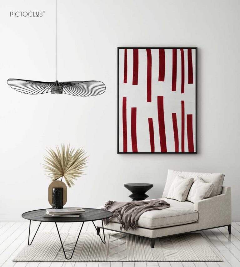 RED SIDEWAYS | Acrylic Painting | PICTOCLUB Online Art Gallery